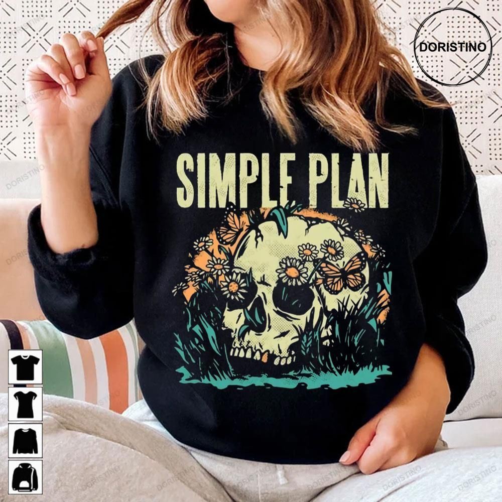 Skull Art Simple Plan Limited Edition T-shirts